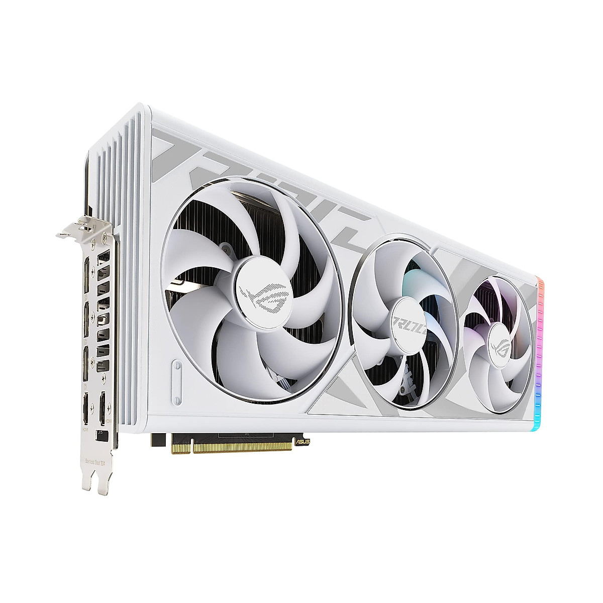 ASUS ROG Strix GeForce RTX™ 4090 White OC Edition Gaming Graphics Card (PCIe 4.0, 24GB GDDR6X, HDMI 2.1a, DisplayPort 1.4a)