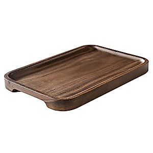 Cabilock Bathroom Tray Tray Breakfast Trays for Bed Wood Serving Board Bandejas para Comida Bamboo Soap Dish Breakfast-in-Bed Tray Deserts Serving Tray Wooden Trays for Food Clinker