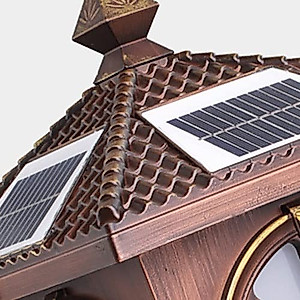 XMFXIAO Solar Home Outdoor Post Lights Villa Garden Patio Lights Park Decoration Lawn Lamp Chinese Style Waterproof Lighting Device Community Landscape Street Lamp