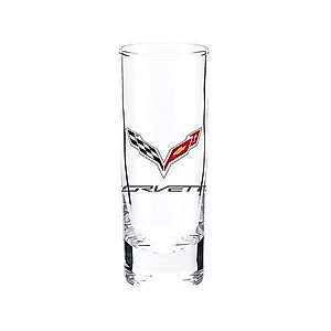 Cordial Shot Glass With Corvette C7 Logo - 2.5 Ounce