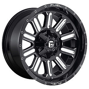 FUEL Hardline NBL-Gloss BLK MIL Wheel with Painted (22 x 12. inches /6 x 135 mm, -44 mm Offset)