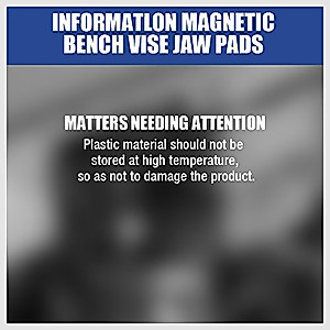 HORUSDY Vise Jaws, 6" Magnetic Retention Vice Jaw Pads, Universal Vise Soft Jaws