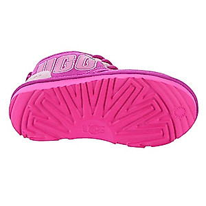 UGG Unisex-Child Neumel Graphic Outline Boot, Pink-multi, 2 Big Kid