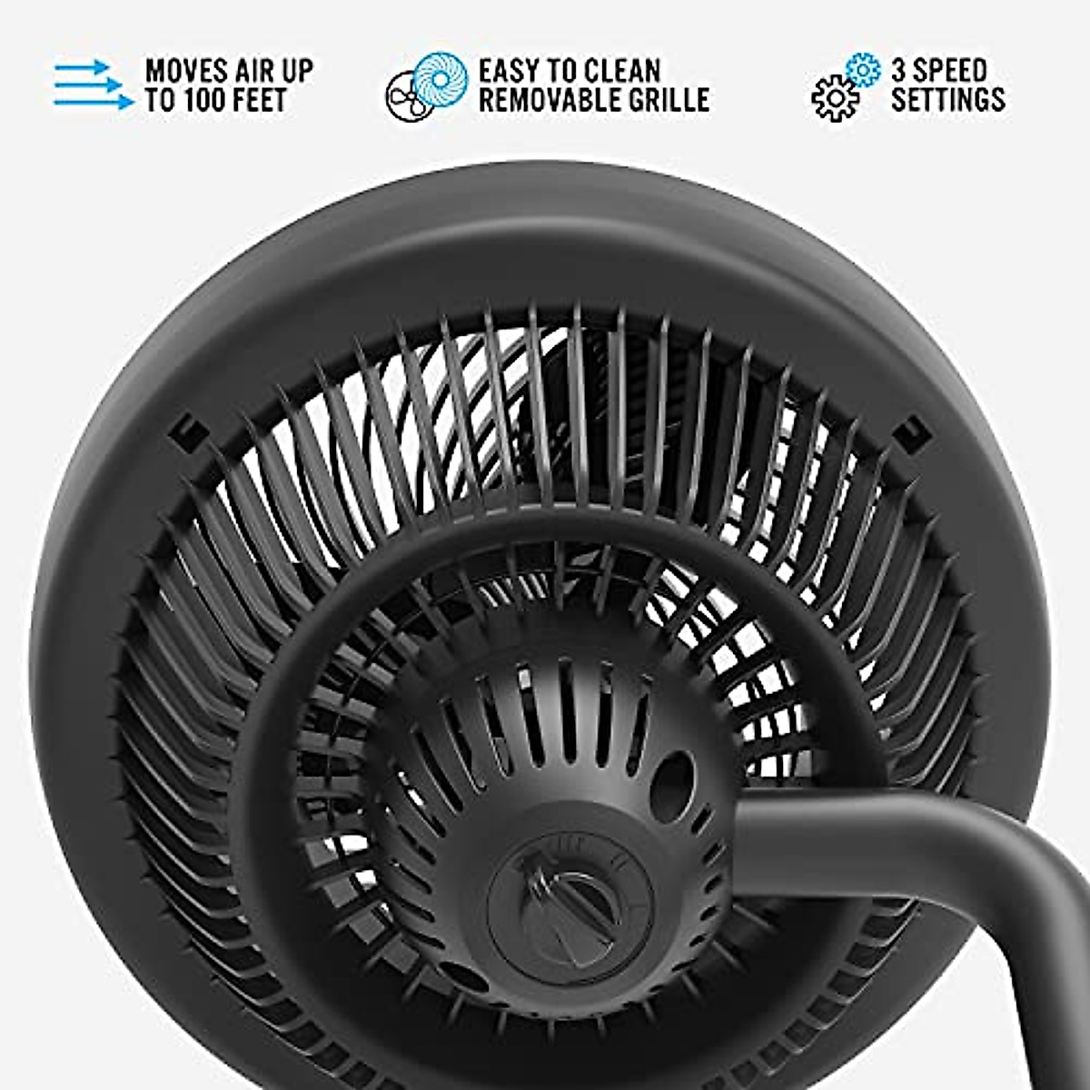 Vornado 723 Full-Size Whole Room Air Circulator Fan & 530 Compact Whole Room Air Circulator Fan, Black