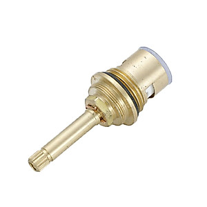 76mm/3inch DN15 Brass Ceramic Stem Ceramic Disc Cartridge Faucet Valve Cartridge Replacement Faucet Repair Replacement Parts for Bathroom Kitchen Tap Sink Faucet (Random color)