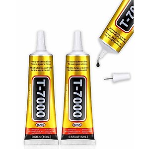 ALECPEA Upgrade T-7000 Black Adhesive Glue - 2PCS 15ml | High-Performance Waterproof Adhesive for Precision Repairs, Perfect for Phone, Electronics, Jewelry, and Crafts