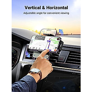 UGREEN Car Phone Holder Mount for Dashboard Windshield Air Vent 3 in 1 Universal Cell Phone Holder for Car Accessories Cradle Compatible with iPhone 14 13 12 11 Pro Max Smartphone, Strong Suction Cup