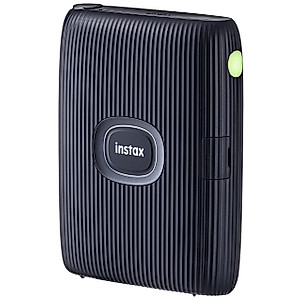 Fujifilm Instax Mini Link 2 Smartphone Instant Printer (Space Blue), Fuji Mini Film 20 Sheets, Protective Case, Accessory Bundle