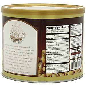 Kirkland Signature Super XL VA Peanuts, 40 Ounce, Light Brown