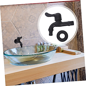 OSALADI 2pcs Washing Machine Faucet Sink Faucet Kitchen Faucets Faucet Washing Machine Water Faucet Outdoor Faucet Black Kitchen Faucet Kitchen Accessories Hose Faucet Stainless Steel Mop