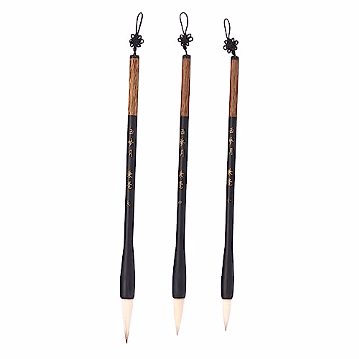 EXCEART 3pcs Writing Brush Ink Brush Pen Watercolor Kanji Drawing Brush Drawing Markers Kits Watercolor Brush Set China Set Miniature Painting Brushes Practical Brush Pen Calligraphy Pen