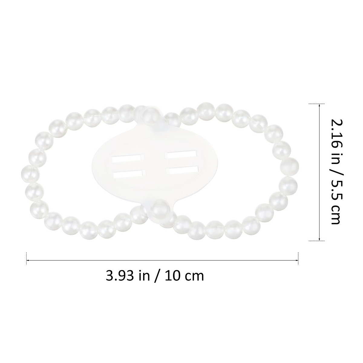 SEWACC Corsage Wristlet Bracelet 6Pcs Elastic Faux Pearl Wrist Bands Wedding Bridal Bridesmaid Wrist Corsage DIY Wrist Corsages Accessories for Wedding Festival Party