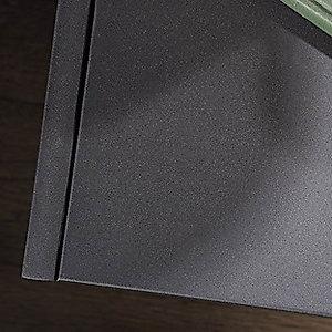 Sauder Boulevard Café Night Stand, L: 14.49" x W: 14.96" x H: 24.02", Black Finish