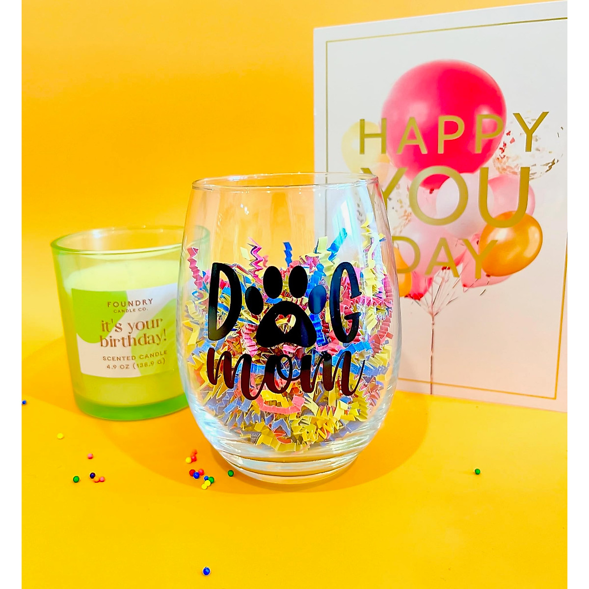 Dog Mom Gifts for Women - Funny Dog Mom Wine Glass & Coffee Mug for Mother’s Day, Christmas Gift, Best Friend Gift, Birthday’s, Grandma