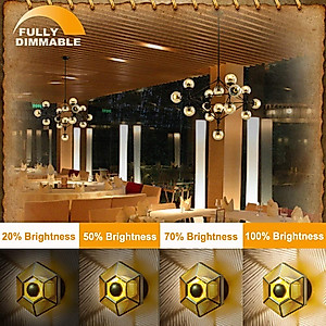 MAPCYON Half Gold Light Bulb, Dimmable 6W (Equivalent 60 Watt) Decorative LED Edison Bulb, A60/ A19 A Shape 2700K Warm White, Gold Tipped Mirror Light Bulb E26 Base Pack of 2