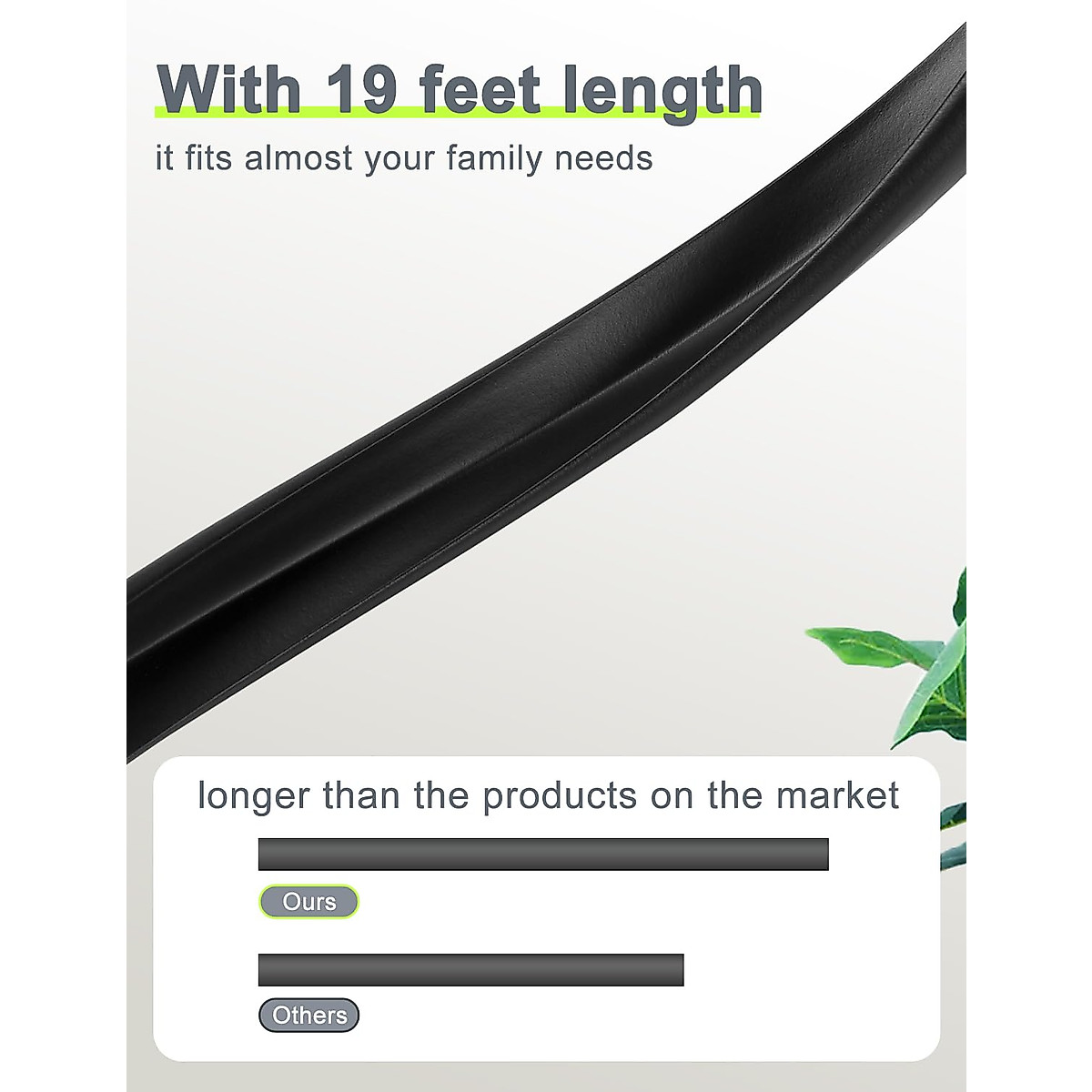 Arinbeb Foam Corner Protector Edge and Corner Guard, with 19 feet Length Foam Safety Bumpers, Baby Proofing Safety Table Corner Protectors Baby Proof Corner Black