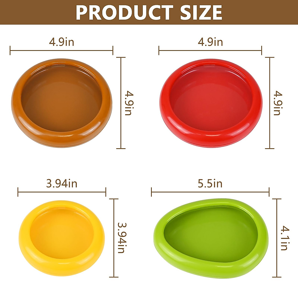 Saxialy Vibrant and Stylish Silicone Fruit Storage Containers - 4pcs Reusable Food Storage Boxes for Onion, Avocado, Tomato, Lemon