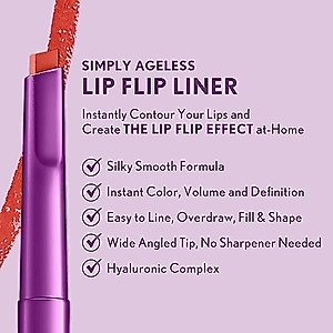 COVERGIRL Simply Ageless Lip Flip Liner, Loving Rose, Pack of 1