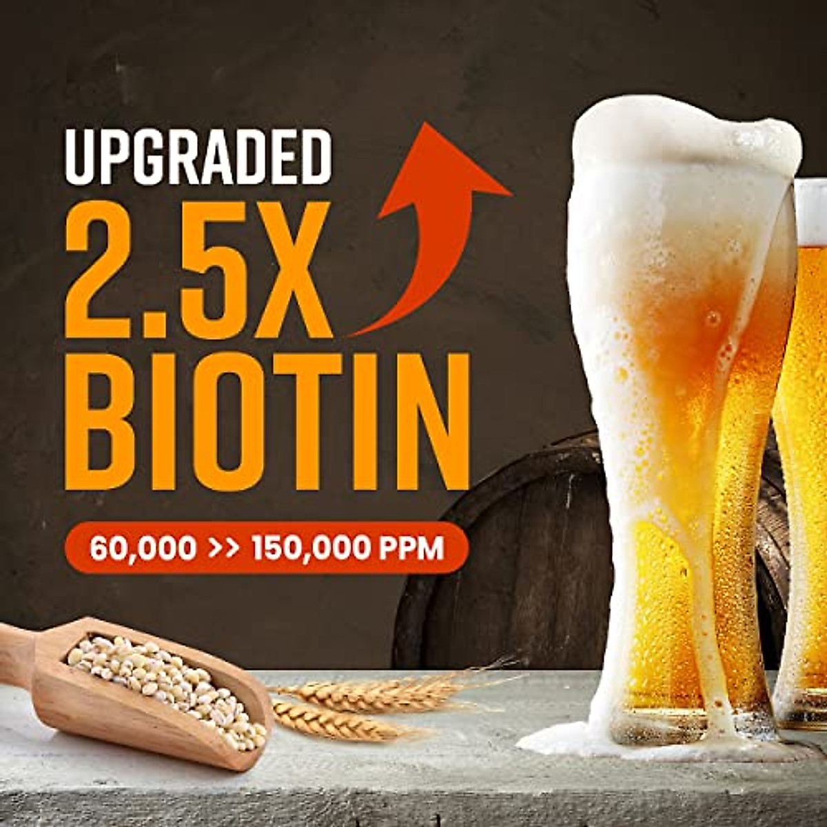 CRAZY SKIN Beer's Shampoo & Hair Pack 3.38 fl.oz Travel Size - Beer Yeast Biotin for Hair Regrowth, Thickening Protein, Keratin, Collagen - Repairing Damaged Tresses