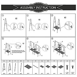 Albearing Metal Garment Rack Clothes Rack with Top Rod and Lower Storage Shelf Clothes Rack (White)