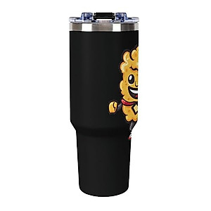 Super Hero Chicken Nuggets 40 Oz Tumbler Insulated Stainless Steel Water Bottle Travel Mug Car Cup with Handle And Straw