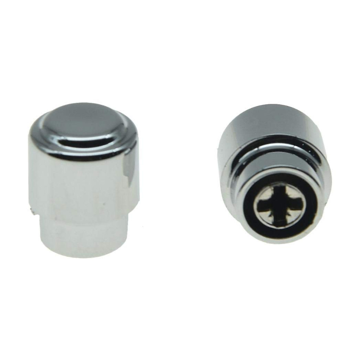 Dopro 2pcs Plastic Guitar Barrel Switch Tip 3 Way Pickup Selector Switch Knob for U.S./Import Tele Telecaster Chrome