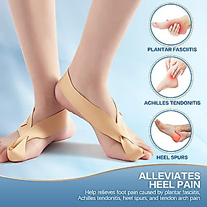 Plantar Fasciitis Night Splint, Adjustable Strap Night Splint for Plantar Fasciitis Relief Women Men Achilles Tendonitis