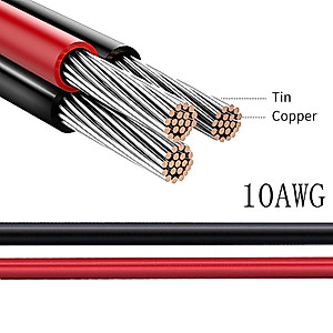 ZkeeShop 10AWG XT90 to Solar Connector Cable Extension Cable Compatible for Portable Power Station Solar Generator 4.92FT (XT90 Female)