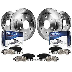 Detroit Axle - 4WD Brake Kit for 04-08 Ford F-150 Lincoln Mark LT Disc Brake Rotors 2004 2005 2006 2007 2008 Ceramic Brakes Pads Front and Rear Replacement 6-Lug