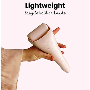 ROSELYNBOUTIQUE Cryotherapy Ice Roller for Face Reduce Wrinkles Puffiness Stick Massager - Self Care Gifts Skincare Tools Relaxation (Beige)