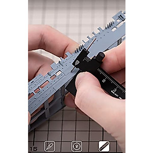 Equidistant Parallel Scriber For Gundam Military Miniature Scale Model Hobby Resin GK, Machinists, Technicians Or Craftsmen (Black)