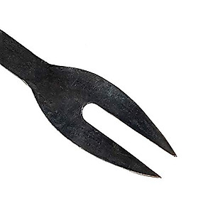 Mythrojan Hand Forged Medieval Fork Viking Medieval Camping Cutlery, 15.7” x 1.8”