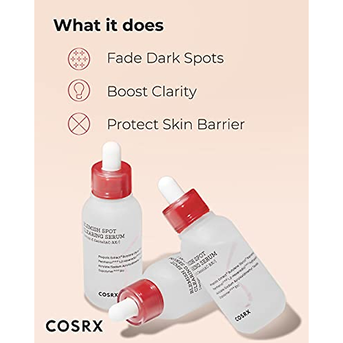 COSRX AC Collection Blemish Spot Clearing Serum, 40ml / 1.35 fl.oz | Centella, Niacinamide, EGF Serum | Animal Testing Free, Paraben Free