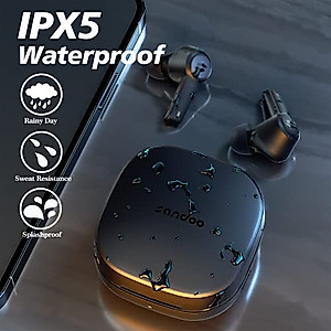 sandoo Bluetooth 5.2 ANC Earphones AI ENC Tech for Calls Transparency Mode Type-C Quick Charge 24 Hours Playtime Active Noise Cancelling Technology Wireless Earbuds NC9