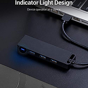 GPPZM USB 3.0 HUB 4 Port Adapter Multi USB 2.0 Splitter High Speed PC Computer Accessories USB Type-C Hub