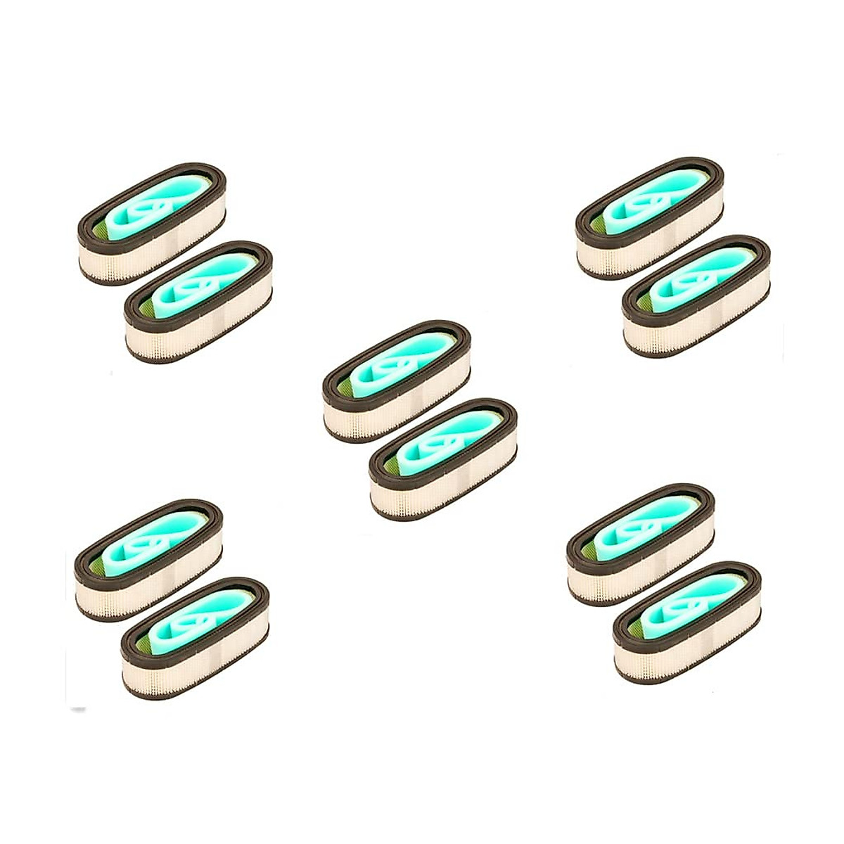 HUAWELL Air Filter Compatible with 394019S 394019 398825 4136 5052H 5052K Lawn Mower with 272490S Pre Filter (10)