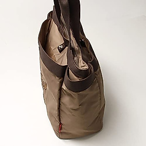 Y'saccs(イザック) Isaac Snoopy Women's Double Tape Tote Bag, Size M, Purple (70)