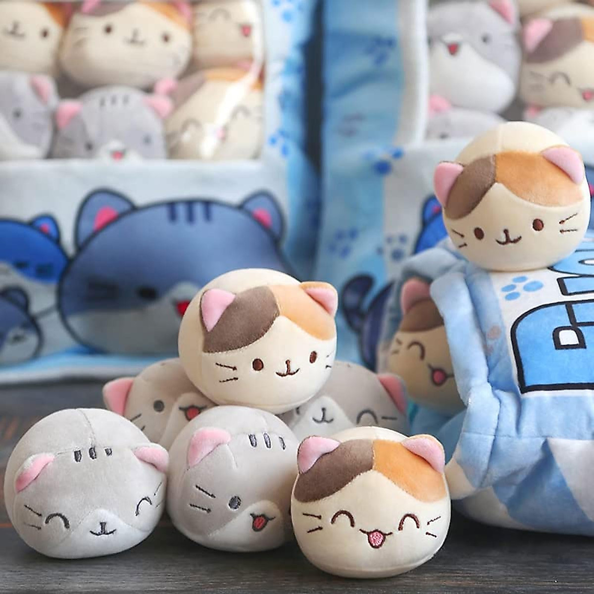 JILPAK Plush Pillow Throw Pillow, Removable Fluffy Animal Dolls, Soft Animals Doll Toy Pillow, Gifts Plush Cotton Stuffed Animal Pillow for Girls Kids