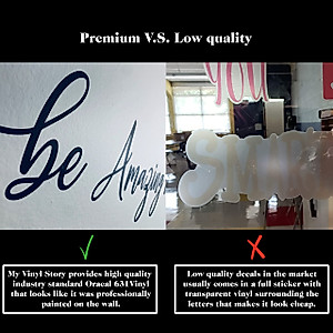 My Vinyl Story - Be Amazing Today - Wall Decals for Bedroom Inspiring Motivational Decal Quote Religious Words and Saying Sticker Sign Family Decor Removable Vinyl for Living Room Home 36x7 Inches