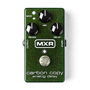 MXR M169 Carbon Copy Analog Delay Pedal Bundle with 2 Patch Cables and 2 Instrument Cables