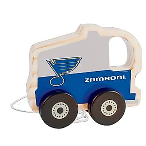 BabyFanatic Wood Push And Pull Toy - NHL St. Louis Blues - Officially Licensed Baby And Toddler Toy