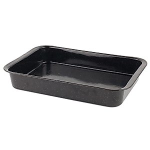 Russell Hobbs CW12611 Romano Vitreous Enamel Roaster, 36 cm, Black