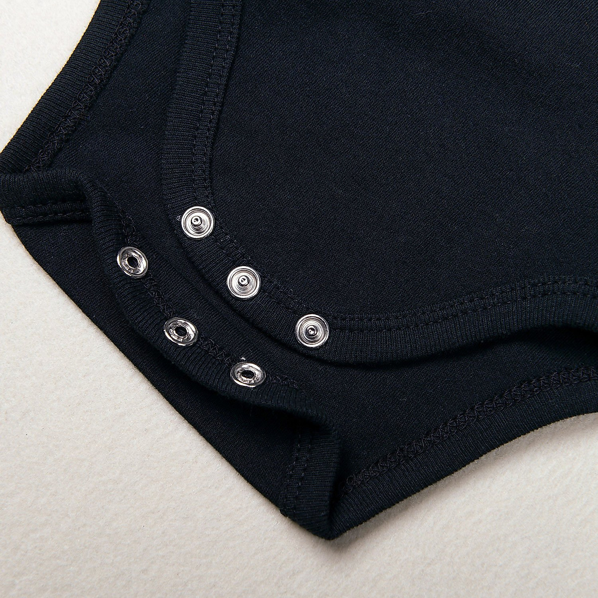 ROMPERINBOX Solid Black Baby Turtleneck Bodysuit Long Sleeve Outfits (Black,18-24 Months)