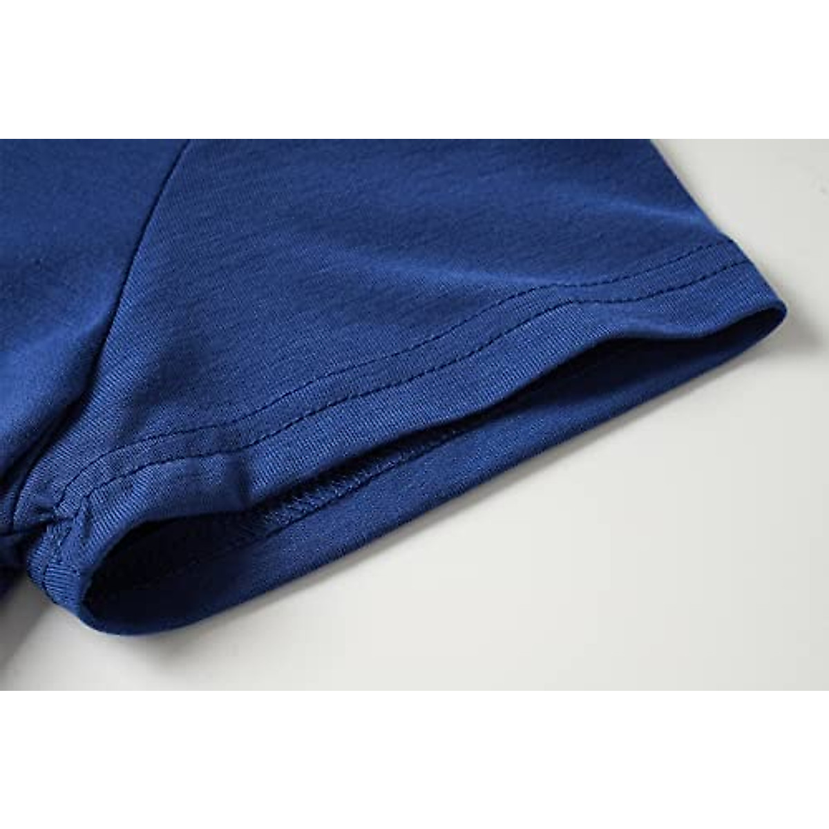 YIJIU Women's V-Neck Sleepwear Cute Short Sleeves Top with Capri Pants Pajama Set 2 Piece Pjs Sets,Blue Sheep,XL