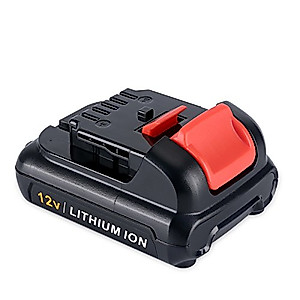 Biswaye 2-Pack 12V 3.0Ah Lithium Battery Replacement for Dewalt 12V Max Lithium Ion Battery DCB120 DCB123 DCB127 DCB122 DCB124 DCB121 DCB126