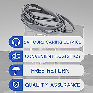 DC62-00344A Dryer Front Panel Air Seal Compatible With Samsung Dryer Some Models Fit for DV48H7400GW DV400GWHDWR, Replacement For 3992255 AP5916629 PS4276050 EAP4276050