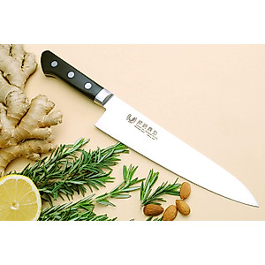 Yoshihiro INOX Aus-10 Stain-Resistant Steel Ice Hardened Gyuto Chefs Knife (9.5'' (240mm))
