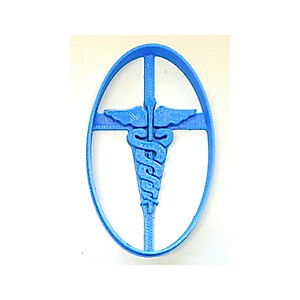 MEDICAL SYMBOL MED PROFESSIONAL HEALTHCARE CADUCEUS COOKIE CUTTER dhrastore788