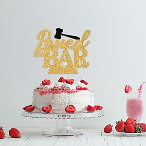 Jenrtvis Passed the Bar Cake Topper, Future Lawyer, Congrats Lawyer Cake Decorations, Lawyer Graduation Decorations, Law School Graduation Party Decorations, Congrats Grad Gold Glitter