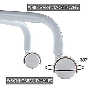 Guyou Children Study Desk Chair Height Adjustable Swivel Chair with Armrests Computer Chair for Kids, Rainbow Faux Fur Soft Fluffy Shaggy Dog